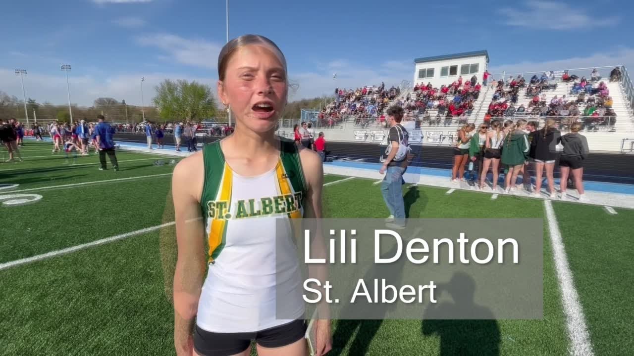 Lili Denton breaks Saintes record in 3,000-meter win - YouTube