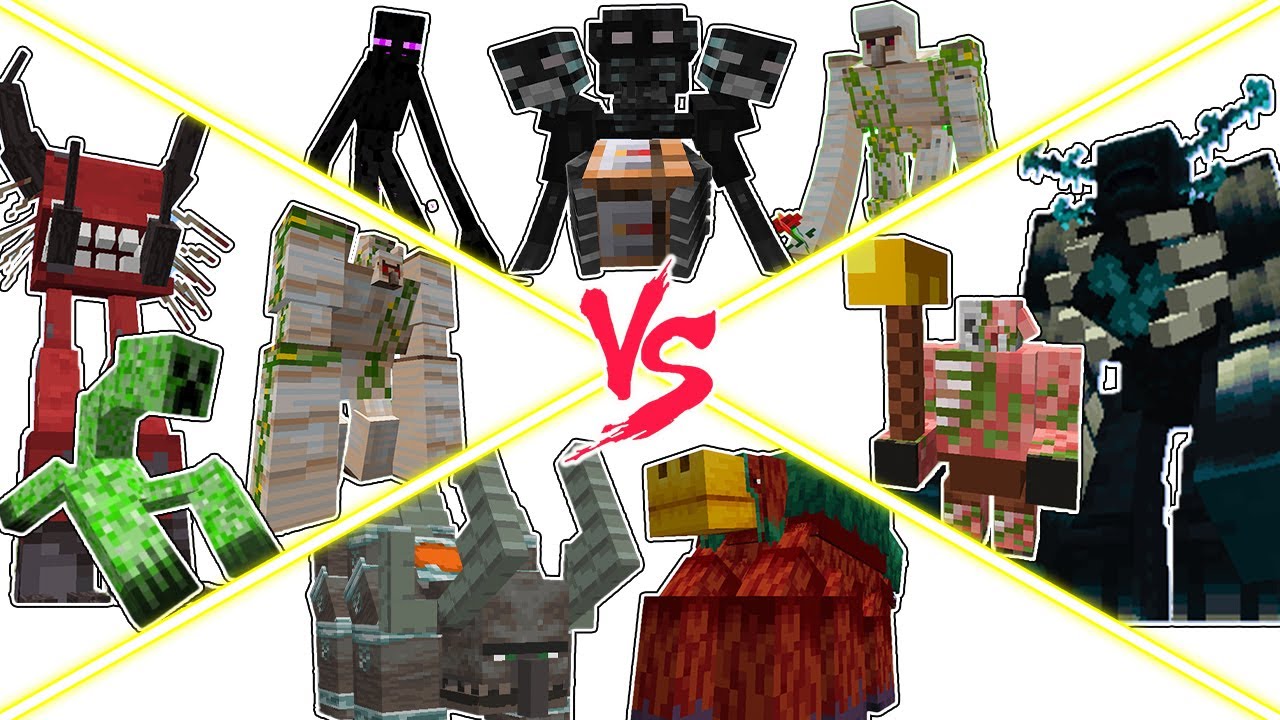 Minecraft Mobs Battle royale! Who is the strongest mob in the same mod ...