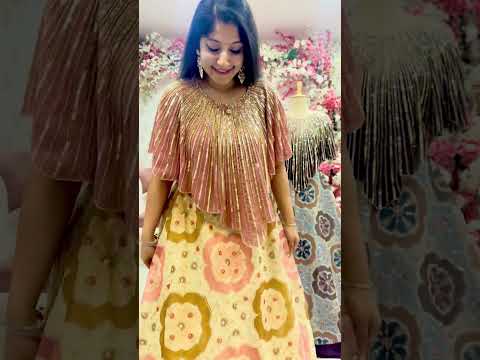 Cape organza lehengas 