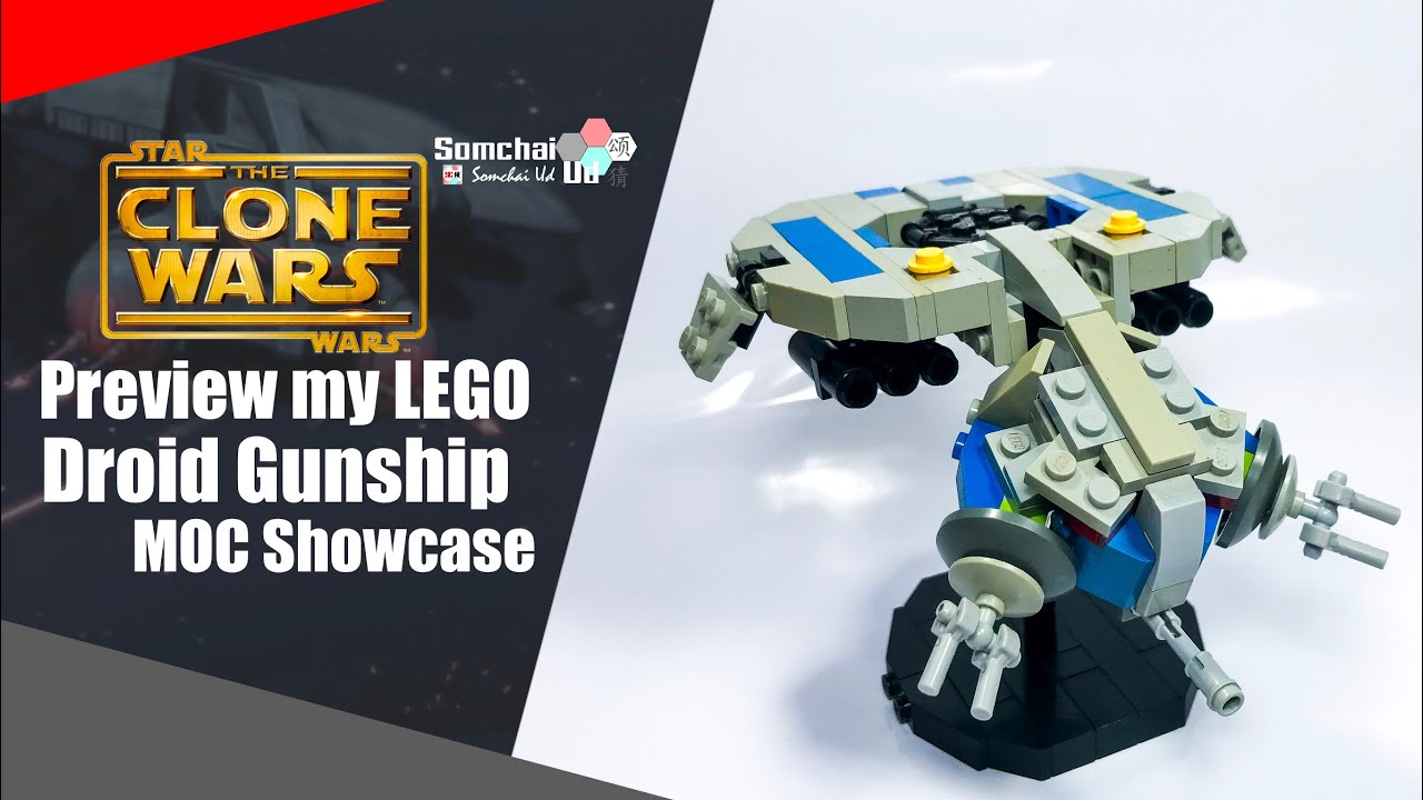 Preview my LEGO Star Wars Droid Gunship MOC | Somchai Ud - YouTube