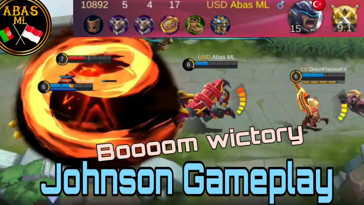 Gameplay Johnson hero in Mobile Legend bang bang - YouTube