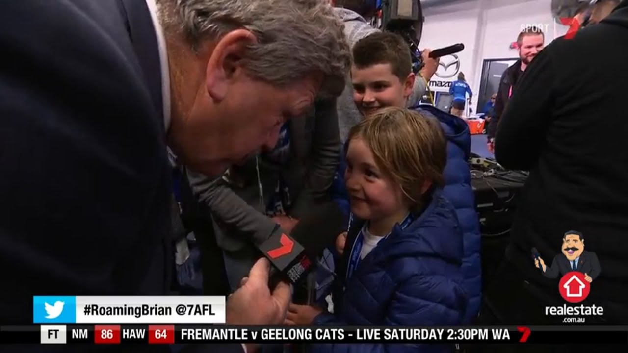 Roaming Brian North Melbourne Kangaroos | AFL Round 20 - YouTube