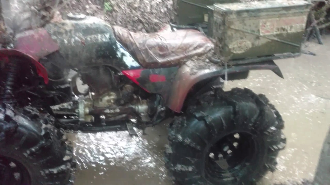 Basher bike Honda 300 water wheelies and walk around - YouTube