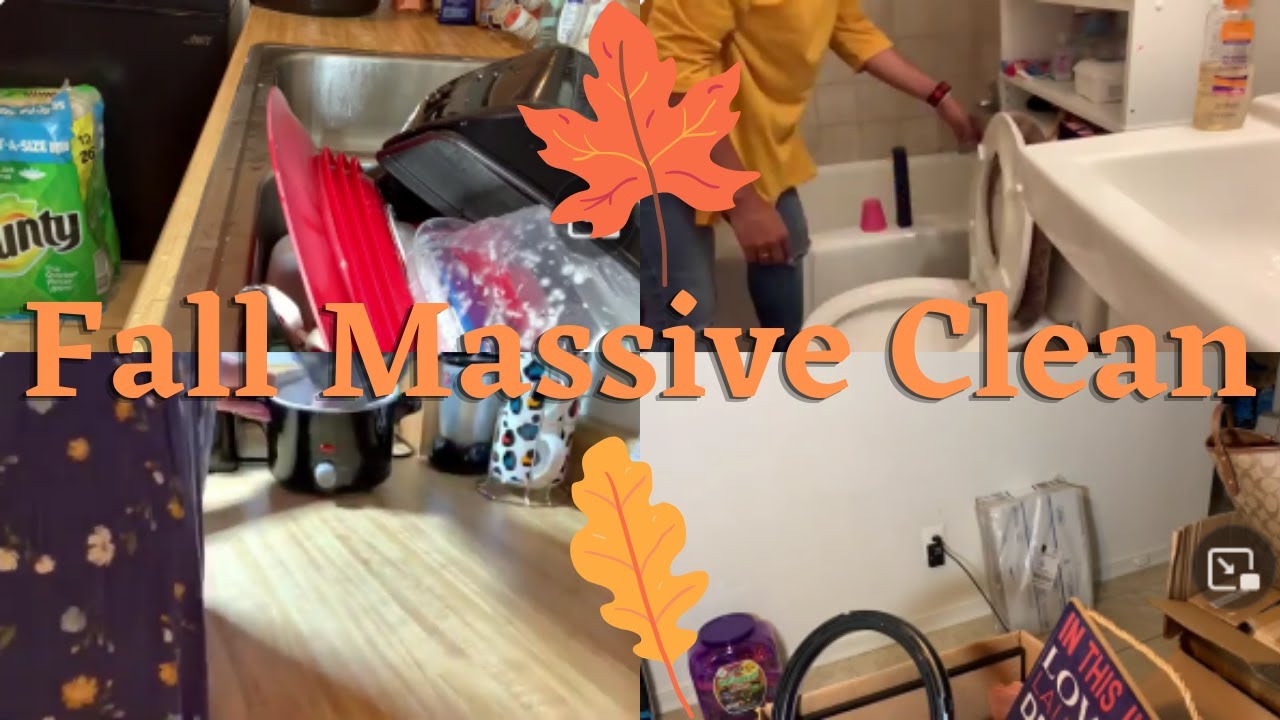 FALL MASSIVE HOUSE CLEANING | WHOLE HOUSE CLEAN UP | FALL DE-CLUTTER ...