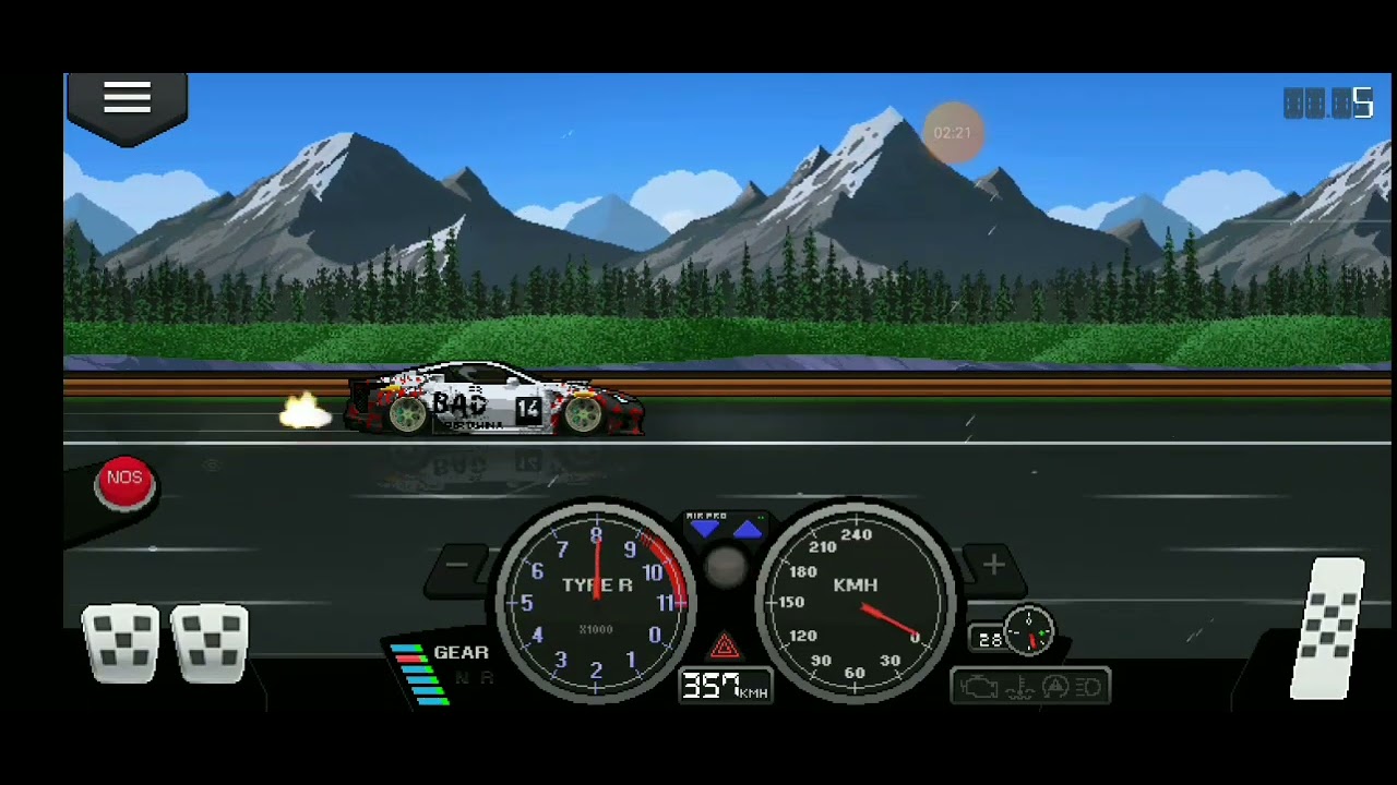 My first pixel car racer game play - YouTube