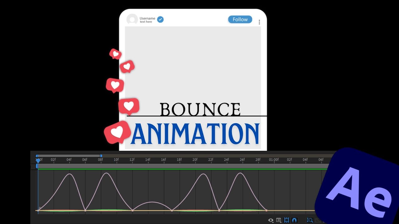 Bounce Animation in AE (2d Animation) - YouTube