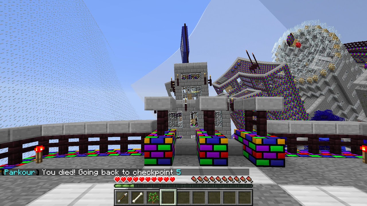 Minecraft Parkour except with Acid Shaders, Acid Resource Pack and ...
