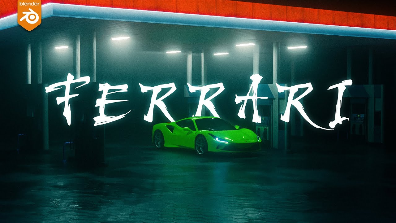 FERRARI F8 TRIBUTO 3D Animation | Blender | FREE PROJECT FILE - YouTube