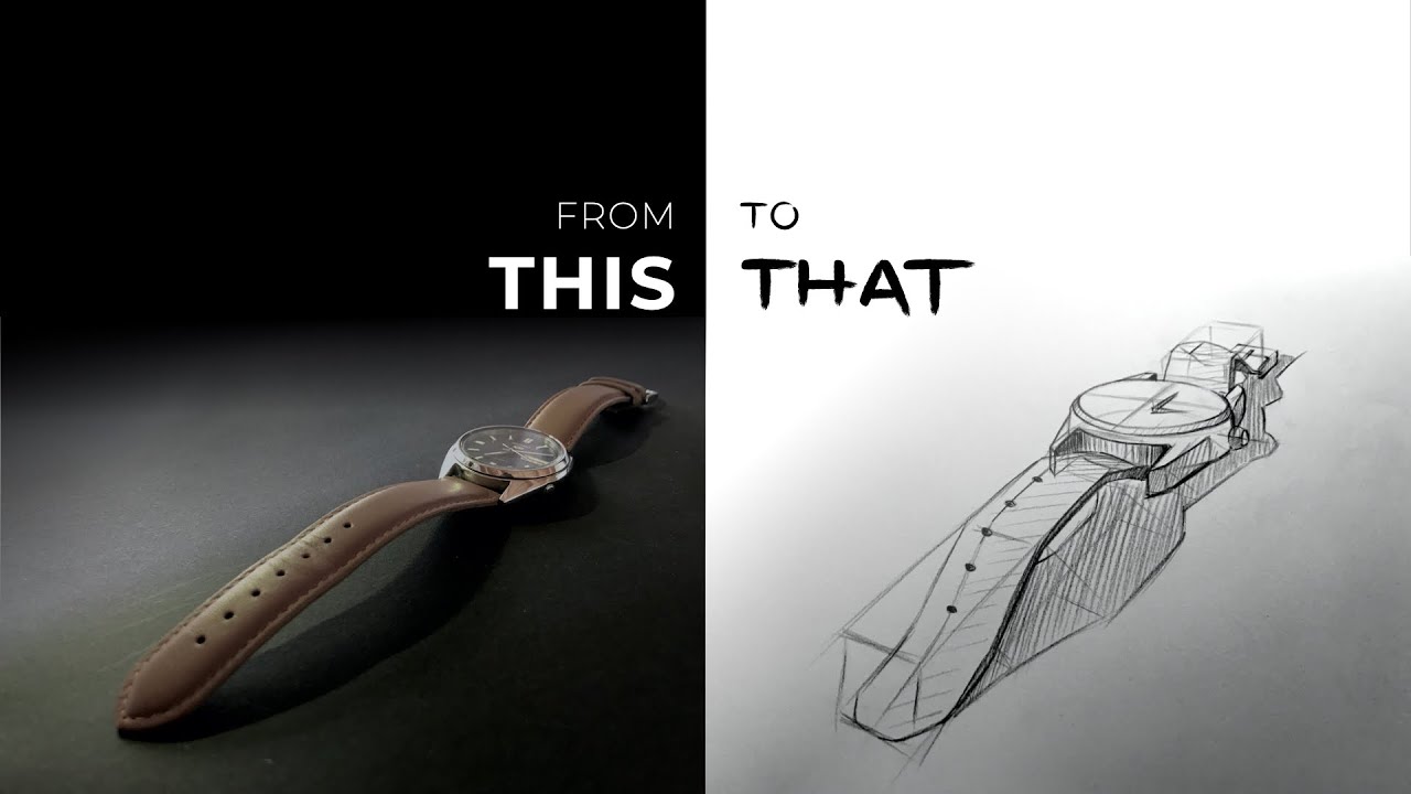 How to Sketch a Watch - YouTube