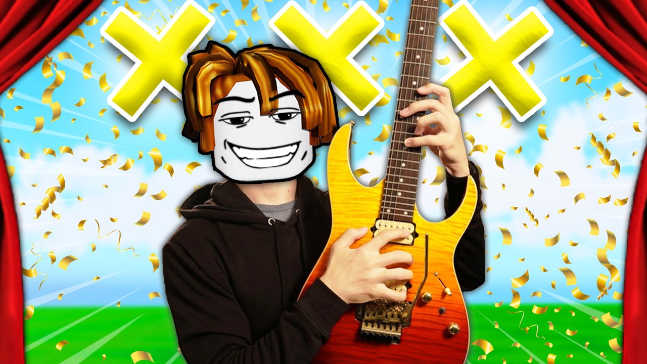 Playing GUITAR in ROBLOX Talent Shows! - YouTube