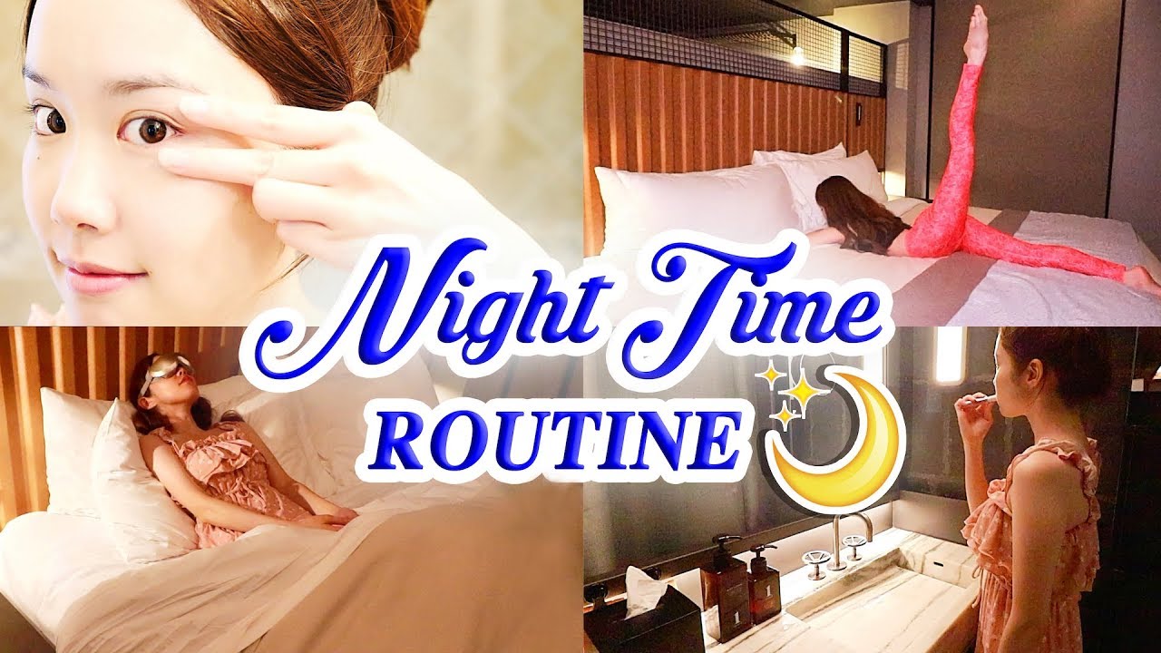 My Night Routine: Japanese Skincare, Exercise for Slim Legs, Tips for ...
