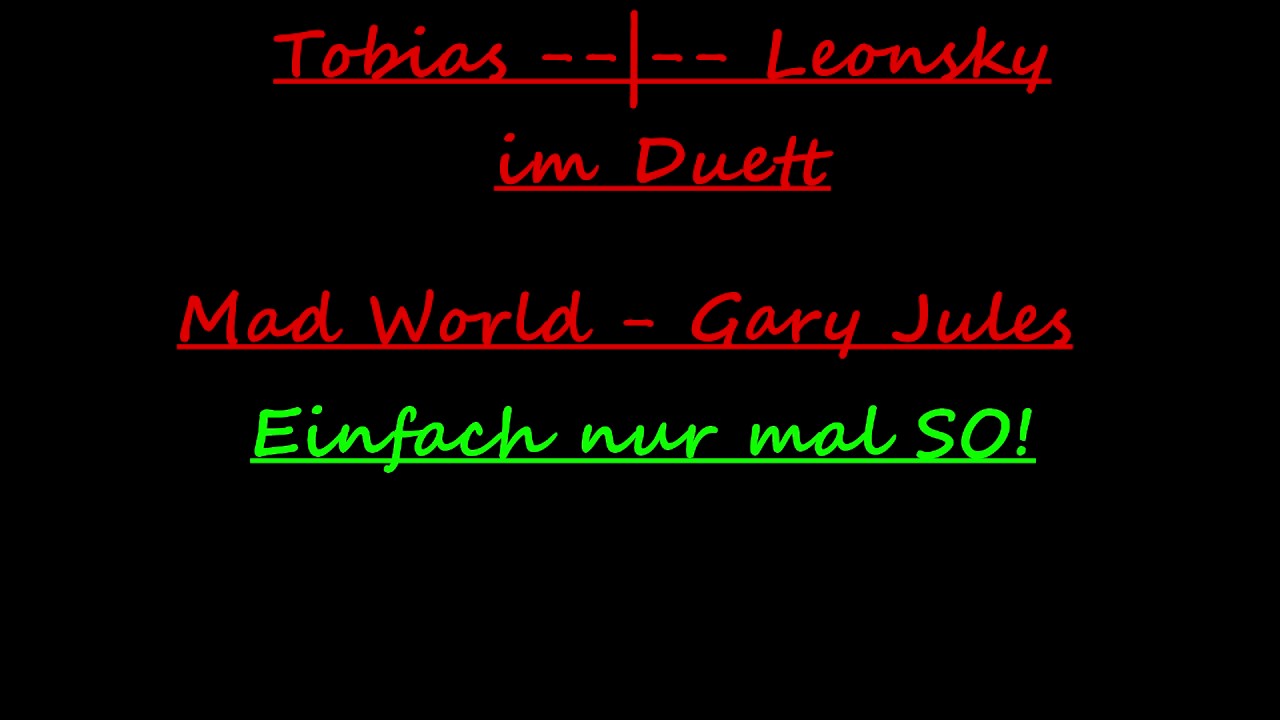 Tobias --|-- Leonsky im DUETT!! HOLY SHIEEEEEET! - YouTube