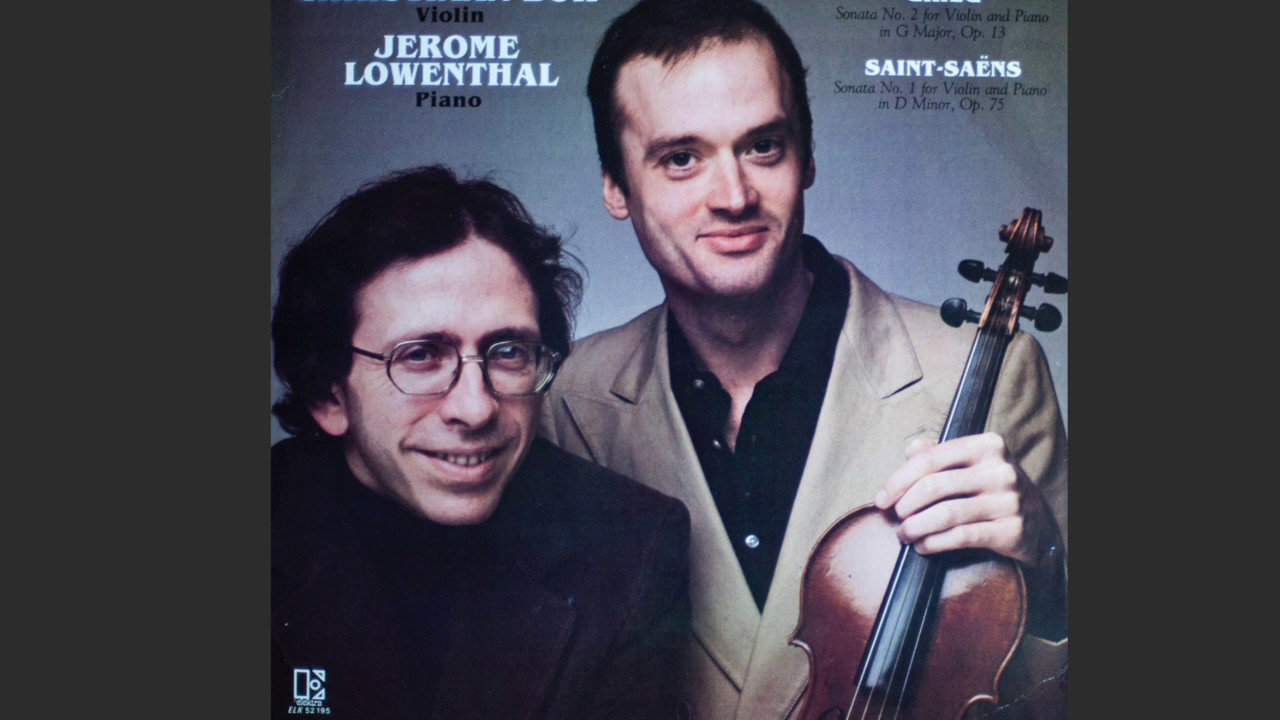 Christiaan Bor & Jerome Lowenthal SAINT-SAËNS Sonata No.1 for Violin ...