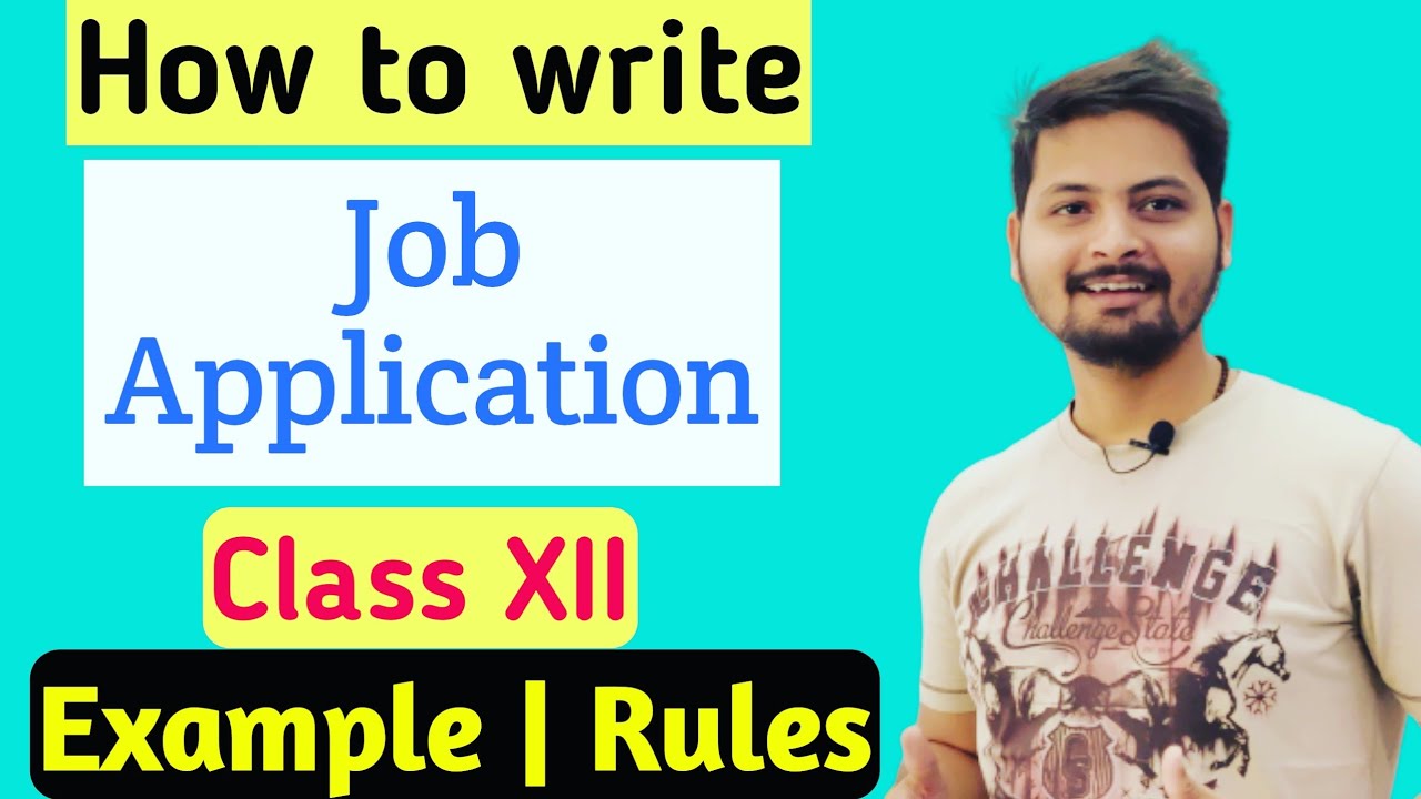 How to write job application|Job application for Class XII|Job ...