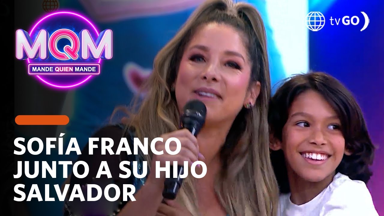 Mande Quien Mande: Sofía Franco junto a su hijo Salvador en el set (HOY) - YouTube