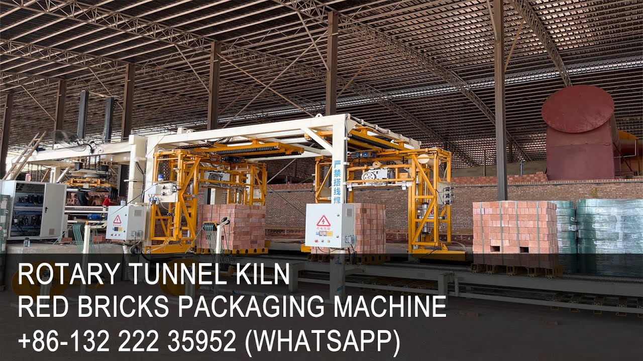 Automatic Red Bricks Packaging Line For Rotary Tunnel Kiln Bricks No ...