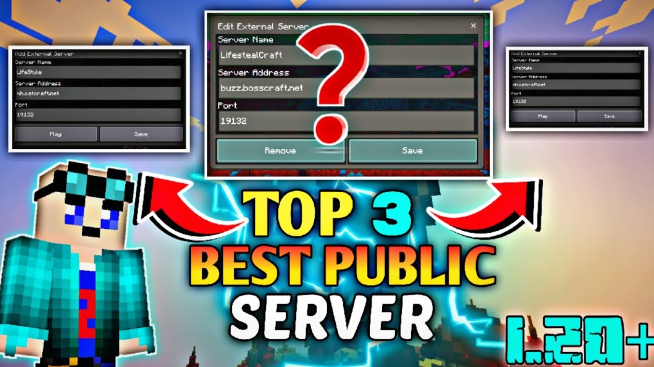Top 3 Public Server For You Join 24/7 JAVA+PE Public Smp Now ! 🔥 - YouTube