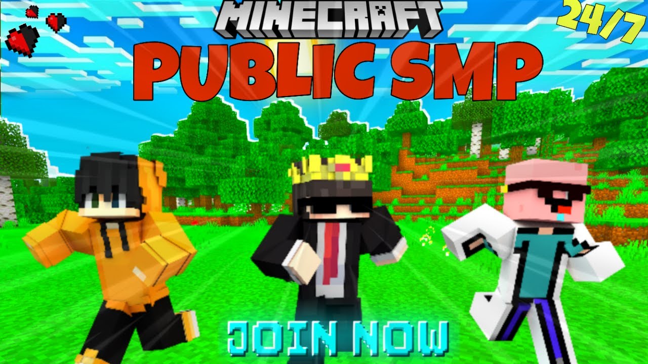 MCPE +Java Minecraft Public SMP Live | Minecraft Live Hindi | #minecraftlive #minecraft - YouTube