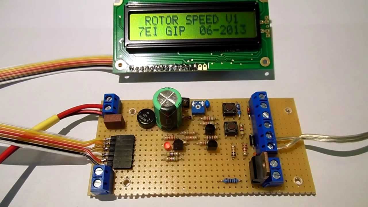 PICAXE18M2 Windturbine Rotor speed guard - YouTube