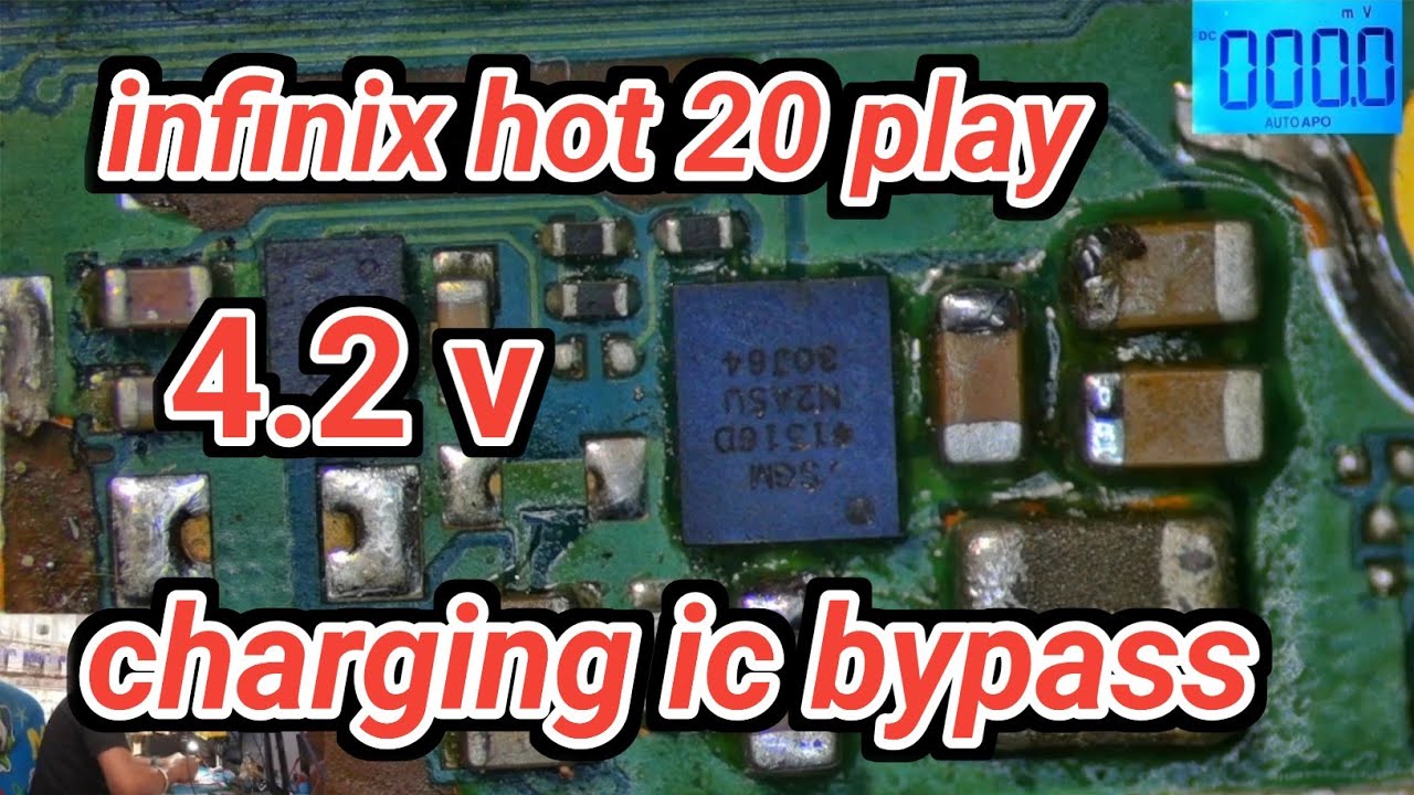Infinix hot 20 play charging ic बाईपास - YouTube
