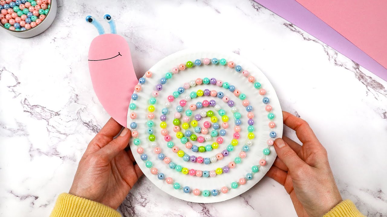 DIY Paper Plate Snails - YouTube