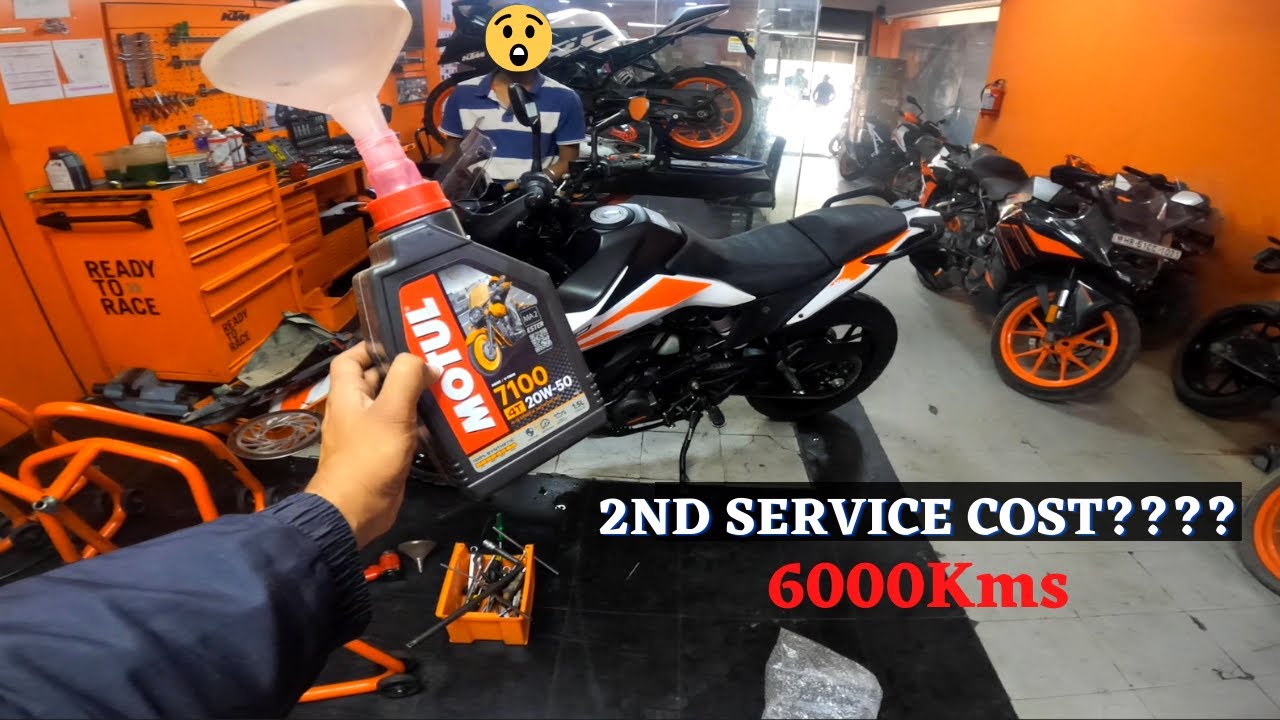 2nd service of my KTM 390 Adventure|6000Kms|Maintenance Cost| Detailed ...