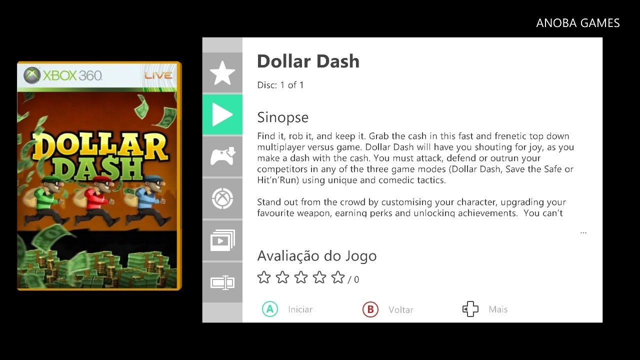 15 Minutos Jogando: Dollar Dash (Xbox 360) Full HD - 1080 - YouTube