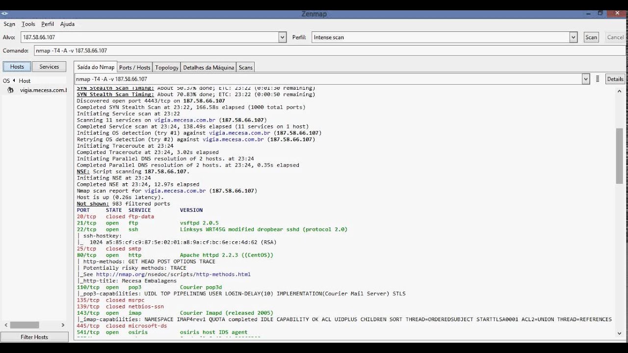 Vídeo Tutorial Zenmap - YouTube