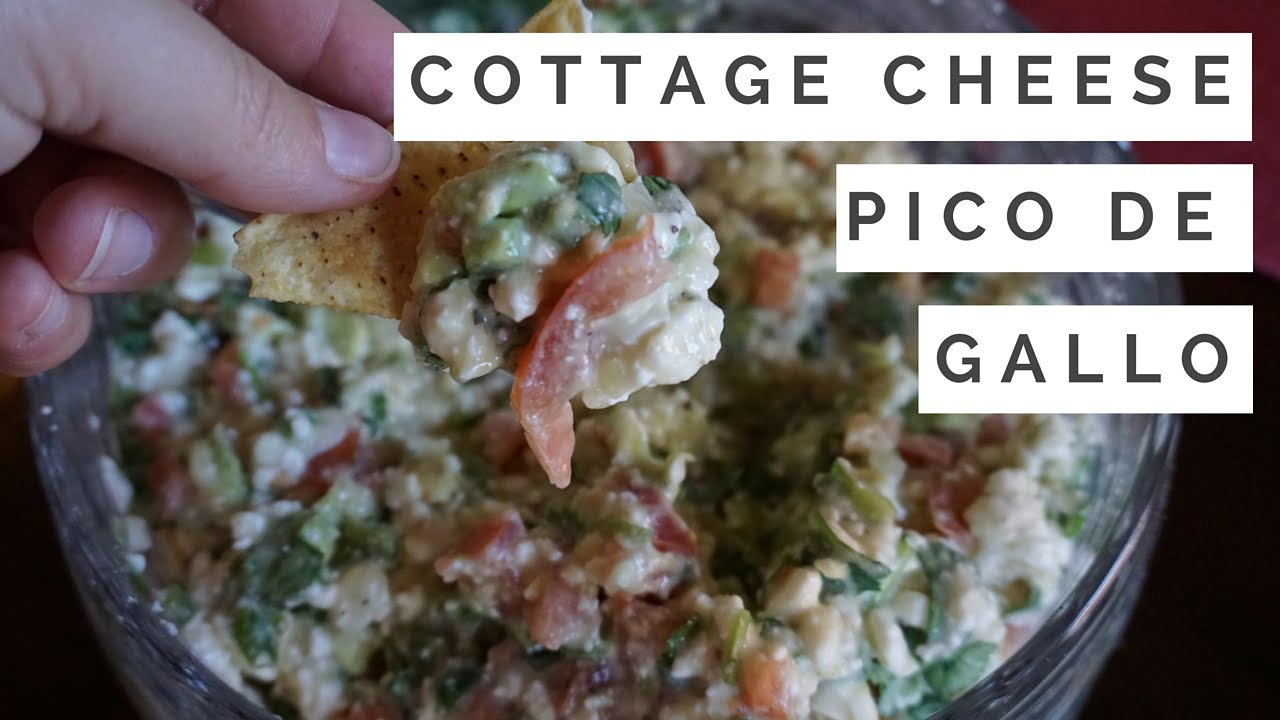 FOOD | Mom's EASY Cottage Cheese Pico De Gallo - YouTube