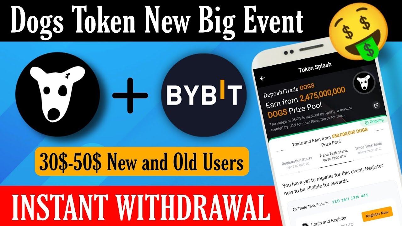 New Dogs Token Loot - Dont Miss 🤑 - New Bybit Airdrop instant Withdrawal - New Crypto Loot - YouTube