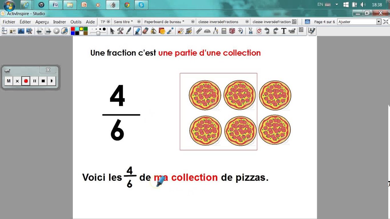 Le sens de la fraction - YouTube