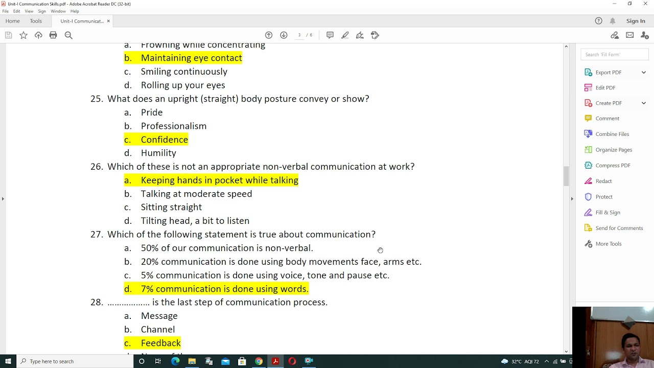 Unit I Communication Skills Part A Important MCQ Based Questions unit-i-communication-skills-part-a-important-mcq-based-questions