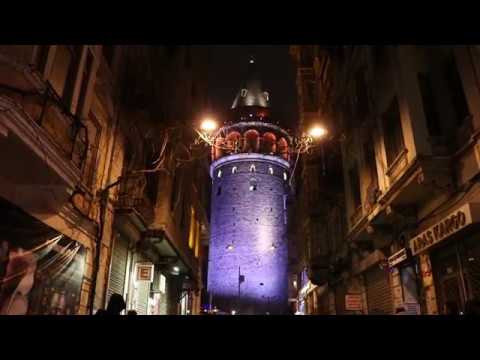 Istanbul - Galata tower by night
