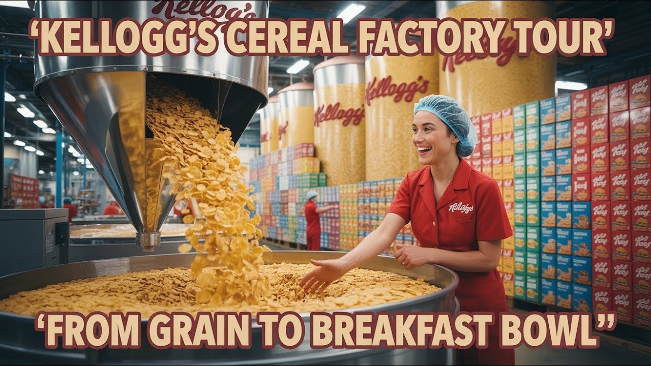Kellogg’s Cereal Factory Tour | From Grain to Breakfast Bowl - YouTube