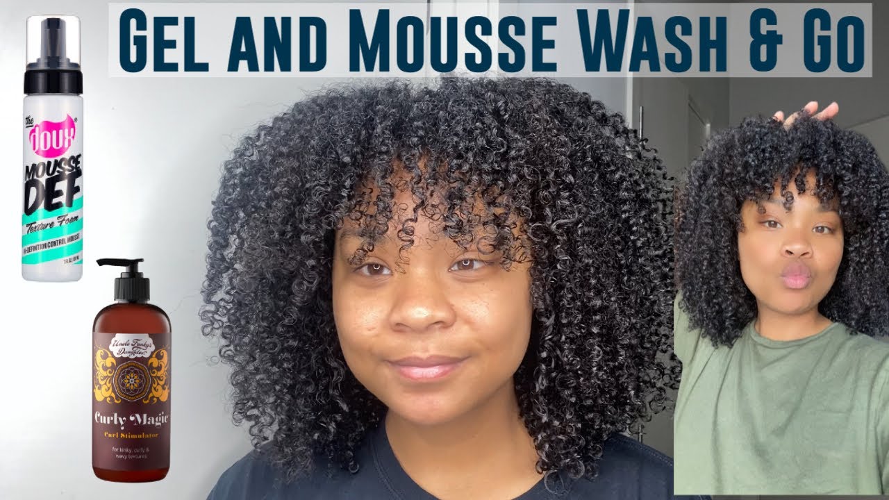 Gel and Mousse Wash and Go | Natural Hair - YouTube