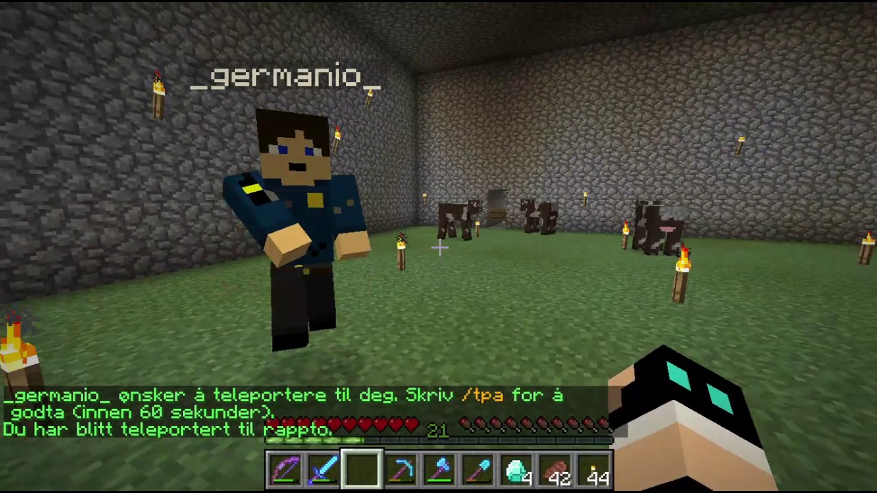 Litt minecraft på xioco serveren! (lyden ble borte) - YouTube