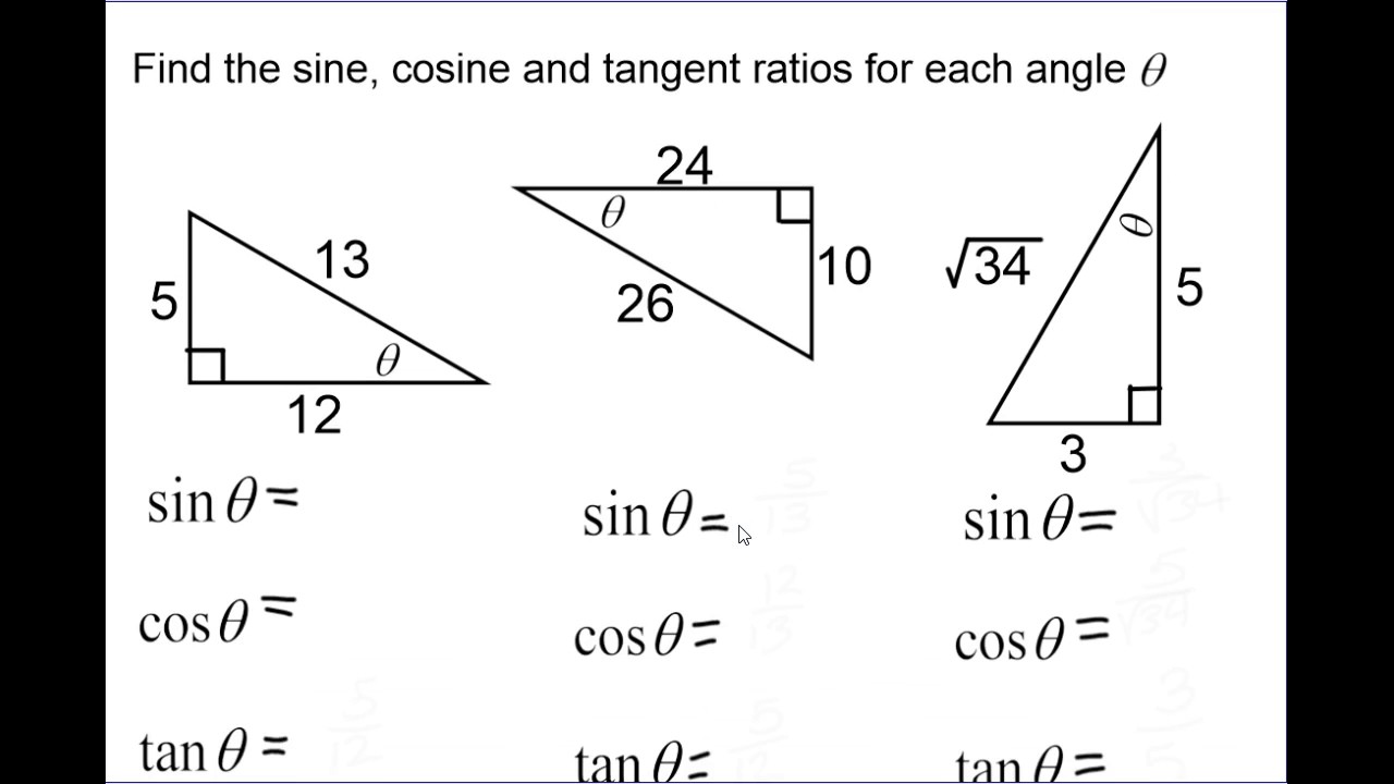 7.5-7.7 Trigonometric Ratios - YouTube