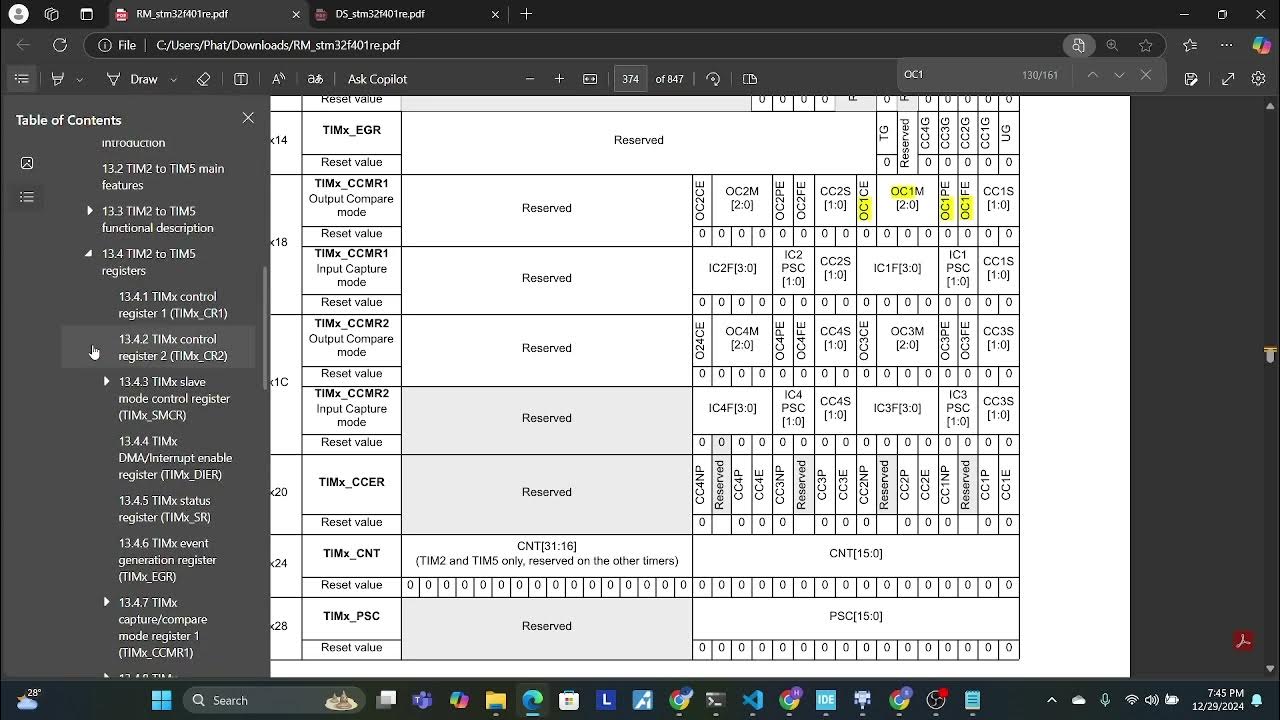 timer ouput capture compare toggle - YouTube