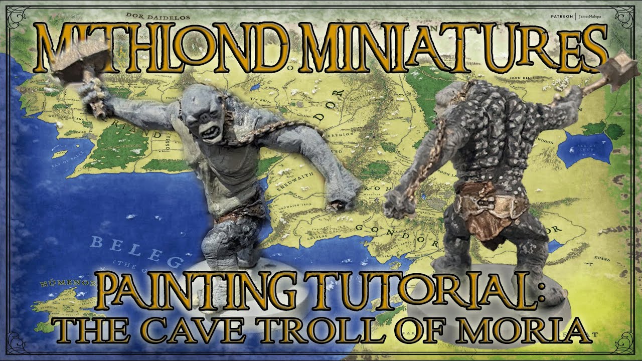 MESBG Cave Troll of Moria Painting Tutorial - YouTube