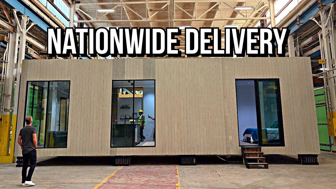 Inside The American PREFAB HOME Factory that Can Build 500 of these per ...