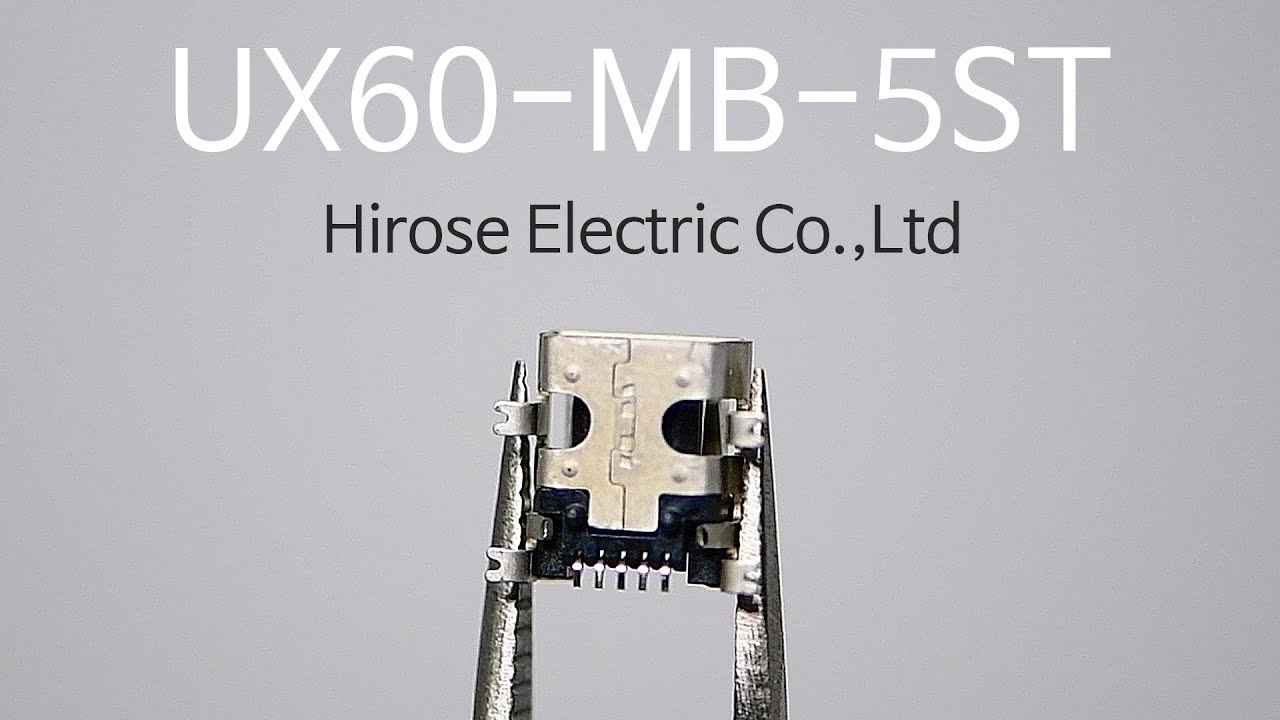 UX60-MB-5ST - HIROSE : Meet requirements of USB 2.0 - YouTube