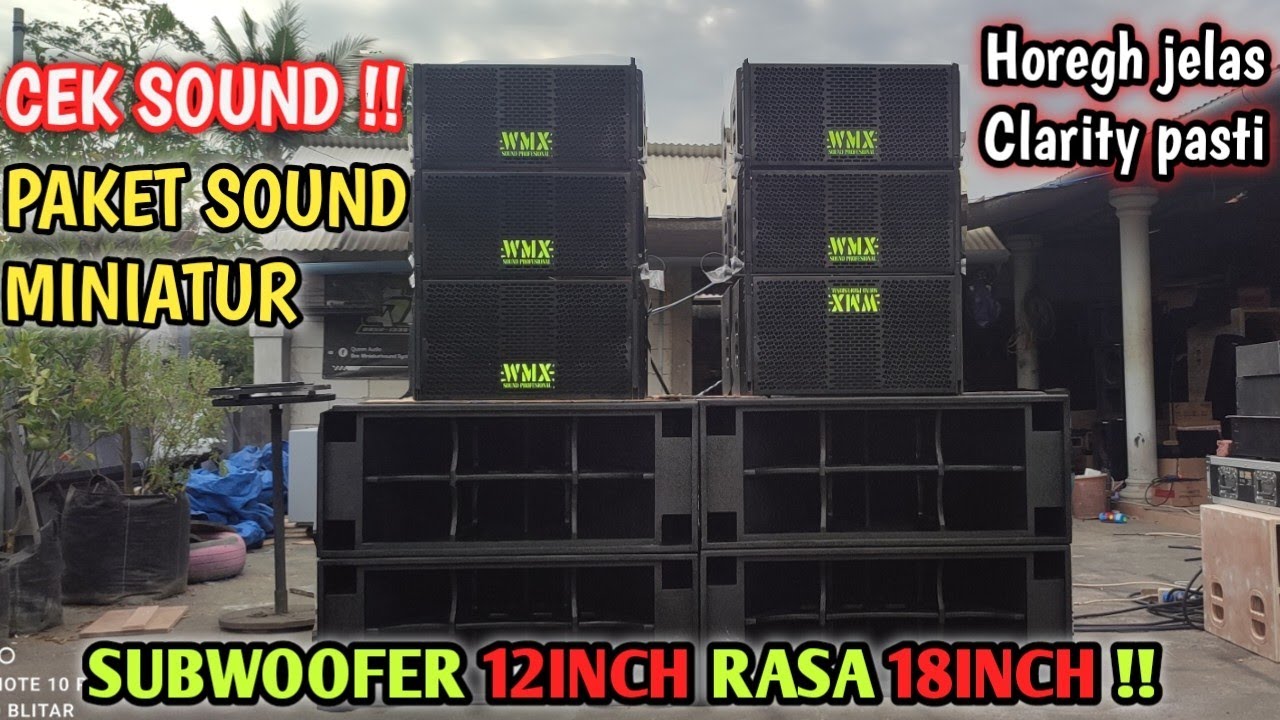 CEK SOUND PAKET MINIATUR BALAP SUB 12INCH RASA 18INCH !! - YouTube