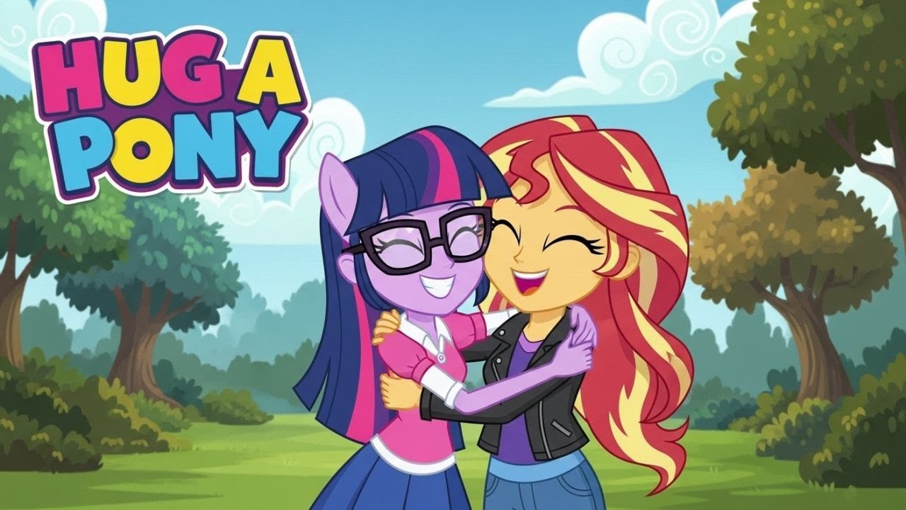 Hug A Pony Equestria Girls Hug Magic Fan Music Video MLP AI Assisted ...