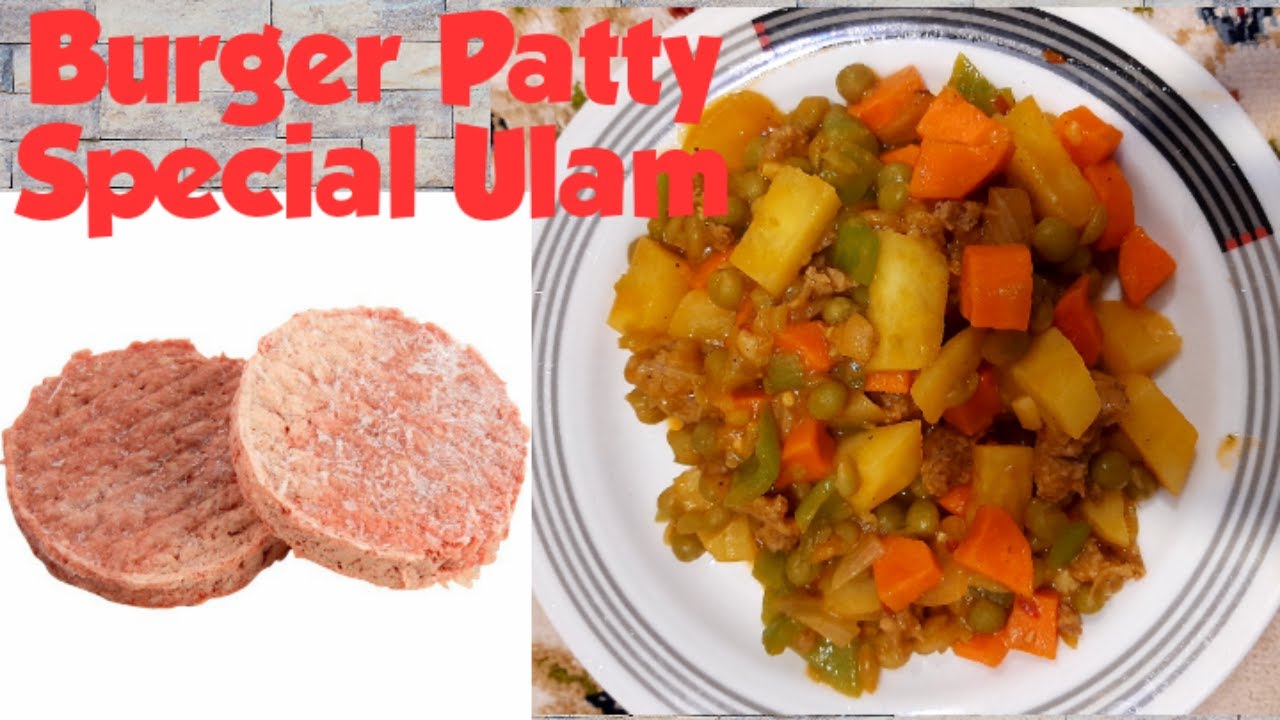 Ulam burger with vegetables| Masarap at Masustansyang Ulam - YouTube