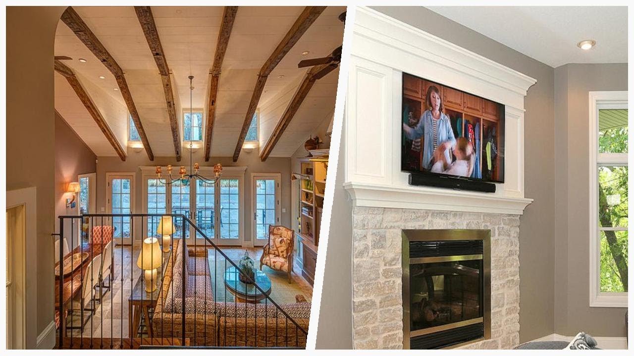 75 Transitional Limestone Floor Family Room Design Ideas You'll Love ...