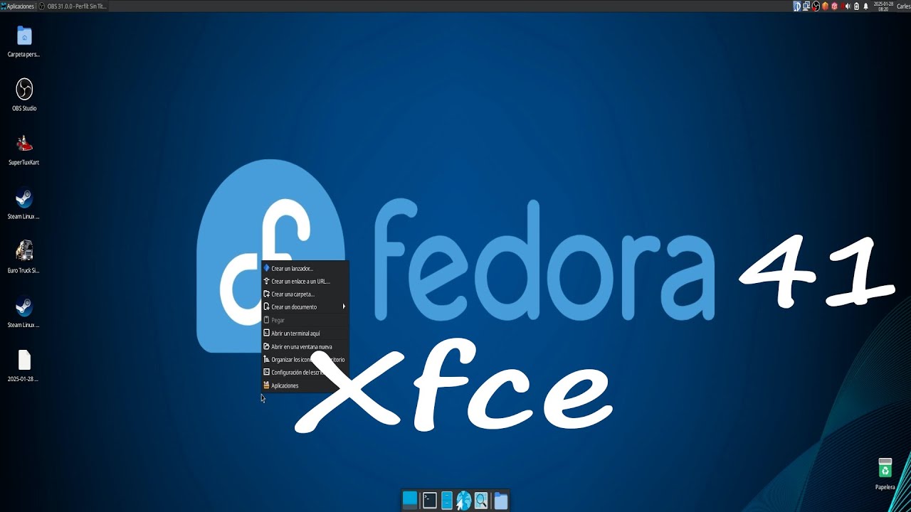 FEDORA 41 con Escritorio XFCE ME HA DADO UNA GRAN SORPRESA - YouTube