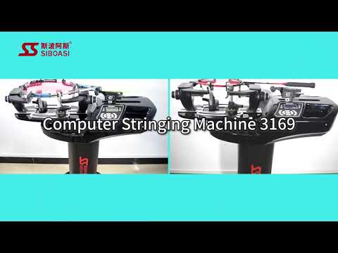 SIBOASI tennis & badminton racket stringing machine S3169 - YouTube