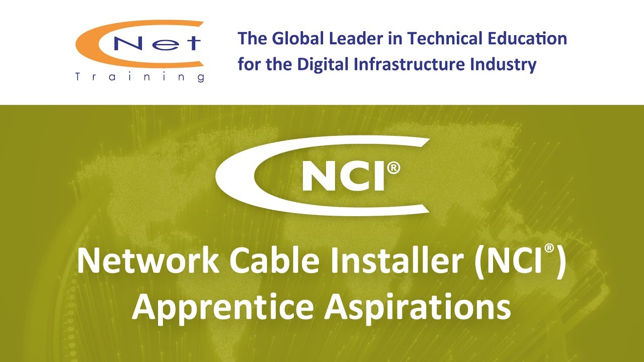 Network Cable Installer (NCI) Apprentice Aspirations - YouTube