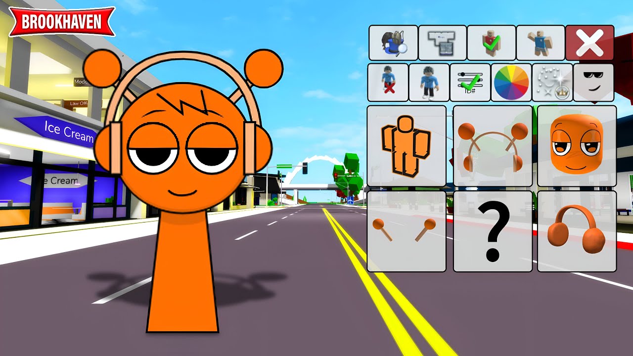 How To Make Sprunki Oren in Brookhaven| Incredibox Sprunki | Roblox ID ...