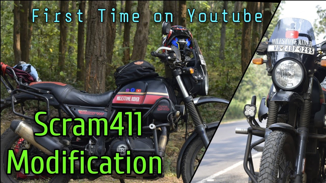 himalayan scram 411 modified | @royalenfield @scram411 - YouTube